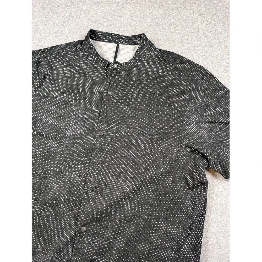 lululemon athletica | Shirts | Lululemon Mandarin Collar Mens Med Black ...